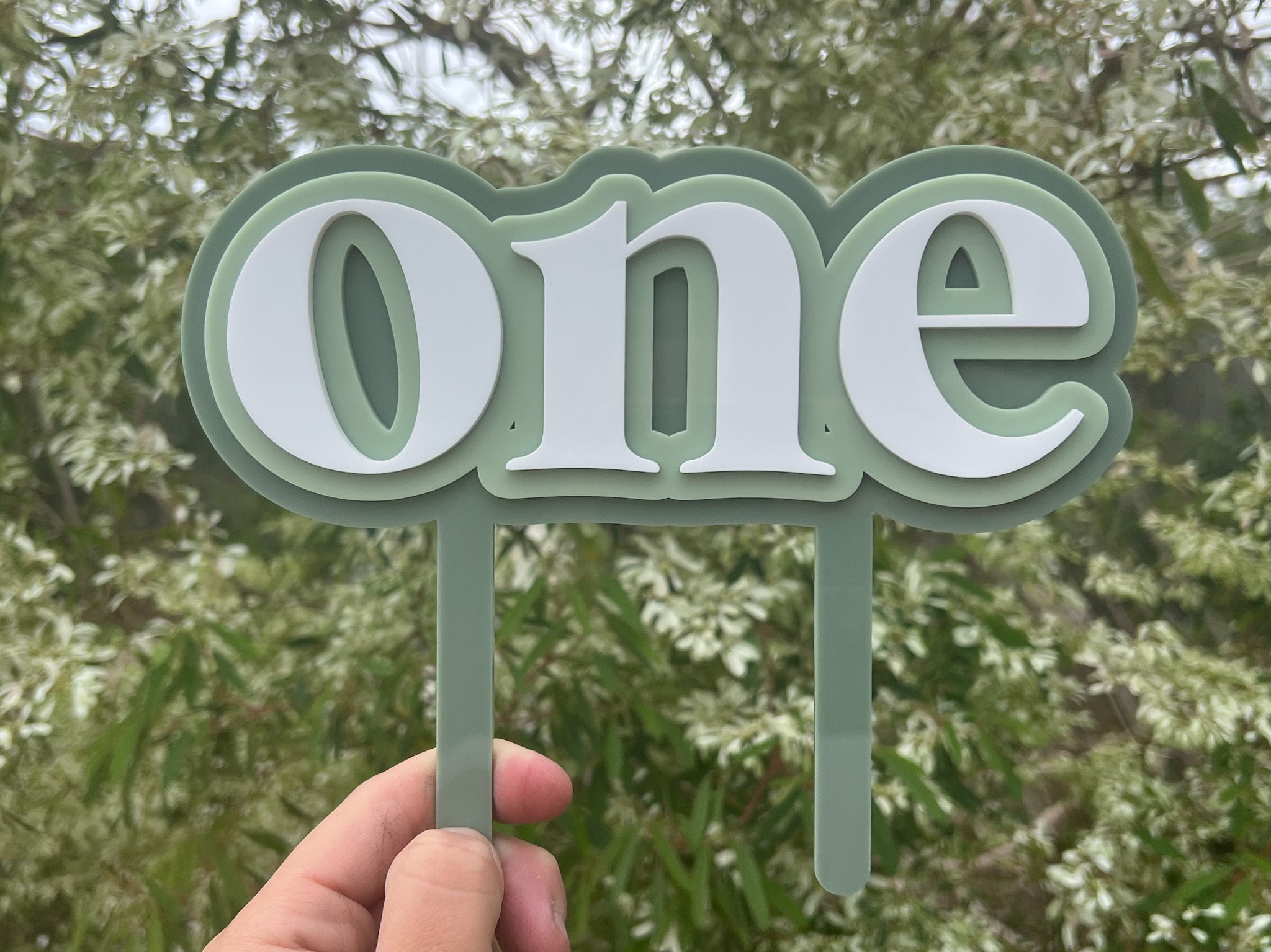 one triple layer cake topper – zbcreative