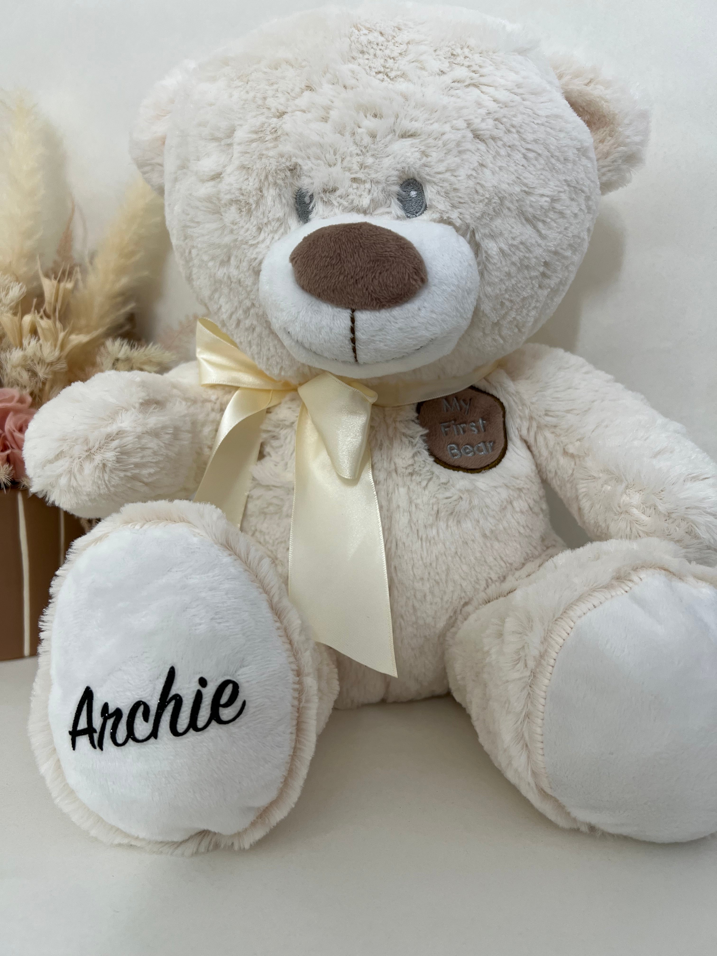 Personalised Birth Teddy Bear – zbcreative